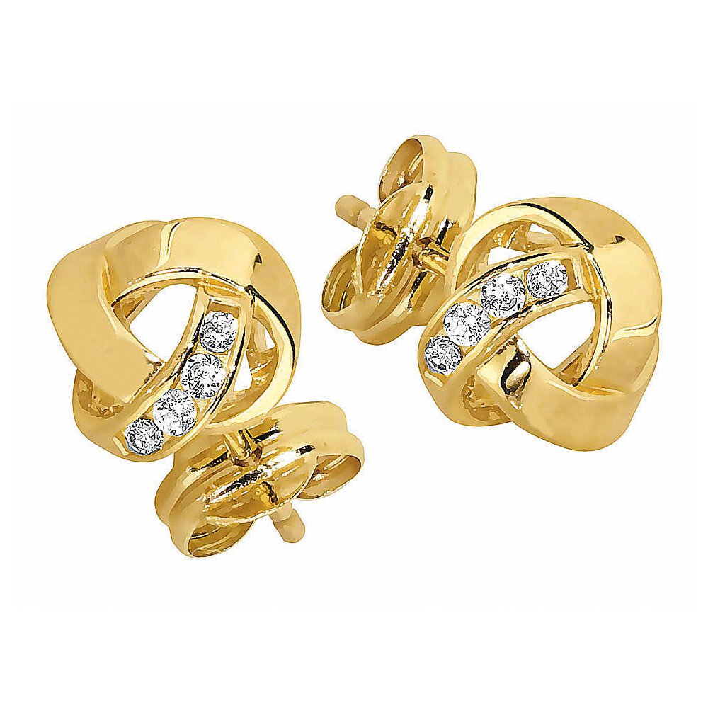 Kultaiset korvakorut, solmu | Kultajousi